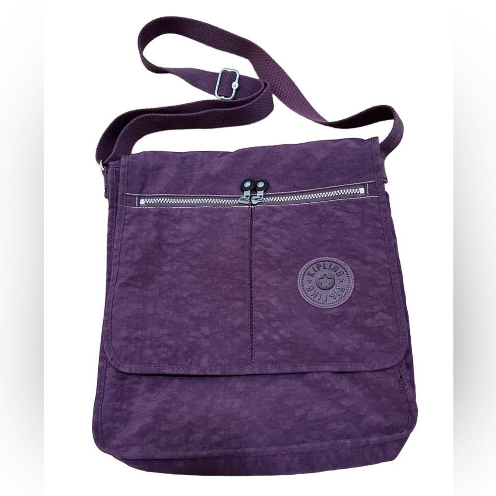 Kipling Messenger Crossbody Bag Purple - Gem